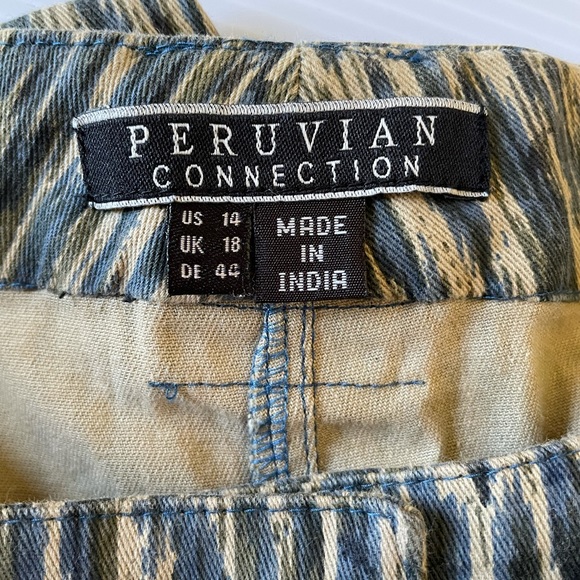Peruvian Connection | Pants & Jumpsuits | Peruvian Connection Ikat Wide Leg Pants 4 New | Poshmark